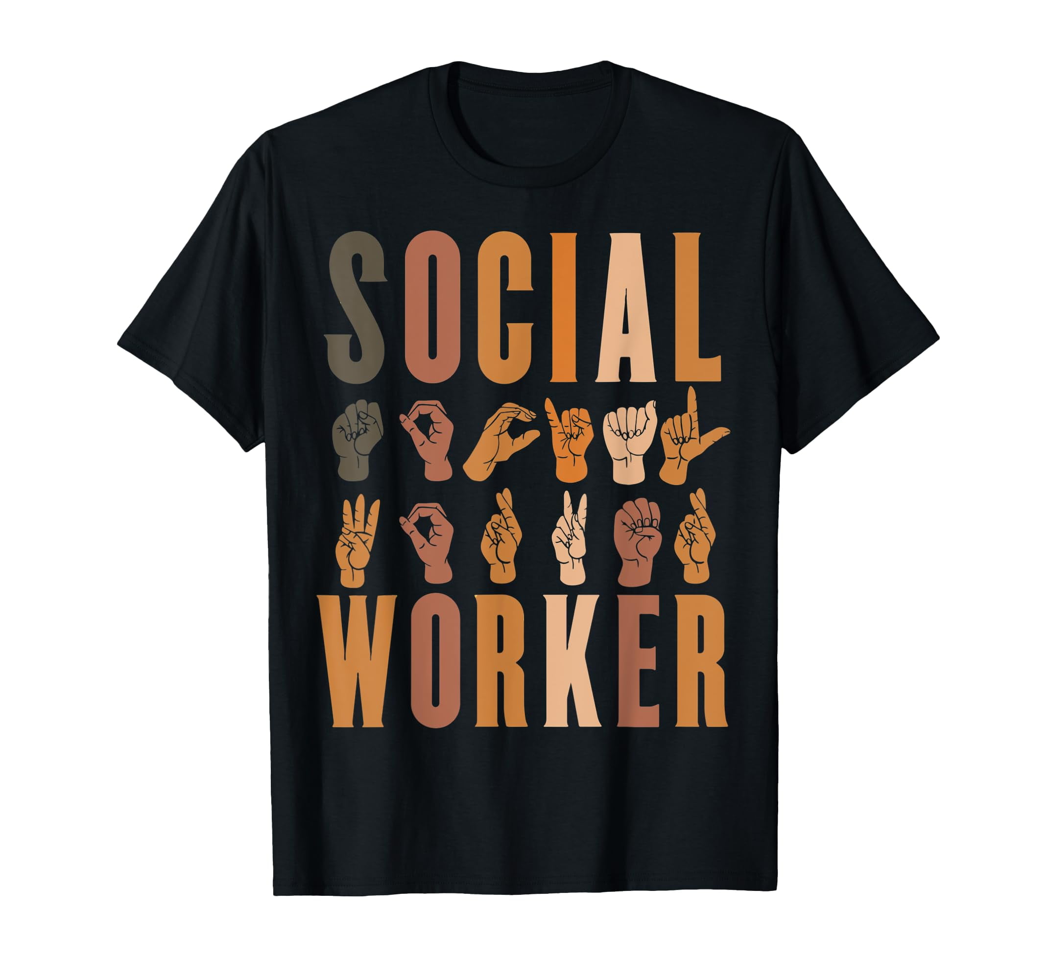 Social Worker Appreciation Month ASL Sign Language T-Shirt - Walmart.com
