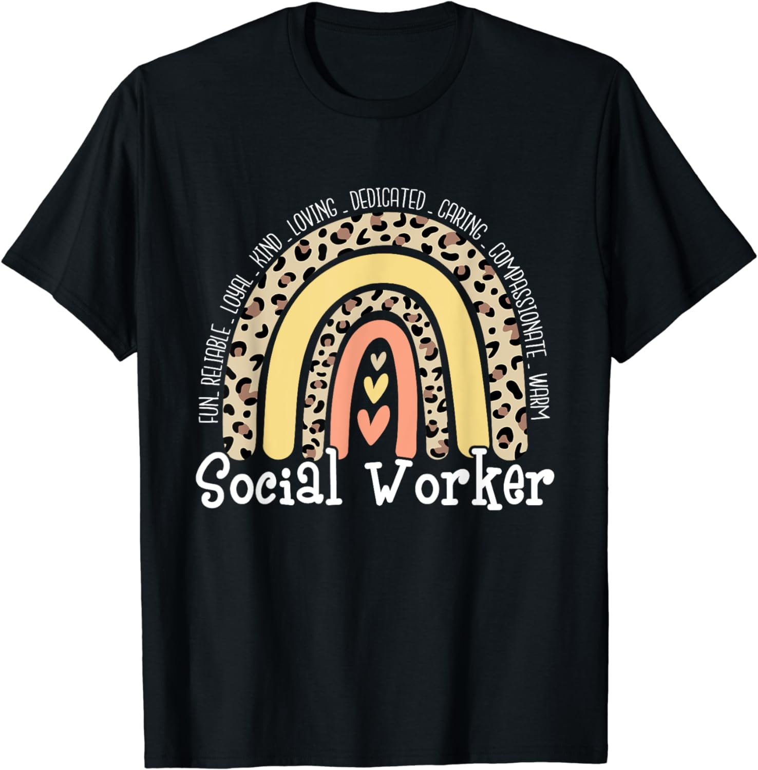 Social Worker - Boho Rainbow Appreciation Month Caseworker T-Shirt ...