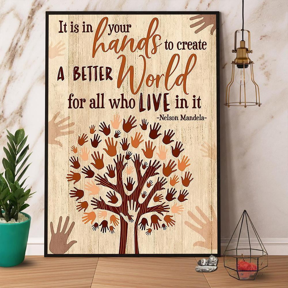 Social Worker Create A Better World For All Who Live In It Poster No ...