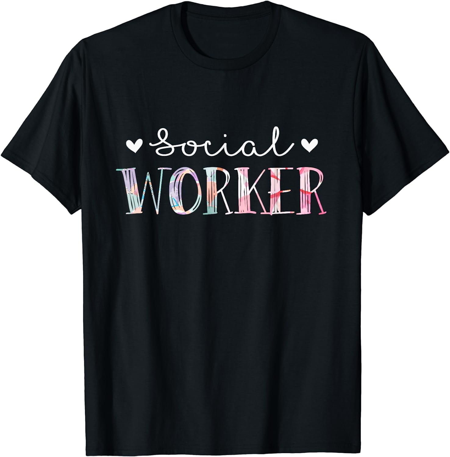 Social Worker Cute Floral Design T-Shirt - Walmart.com