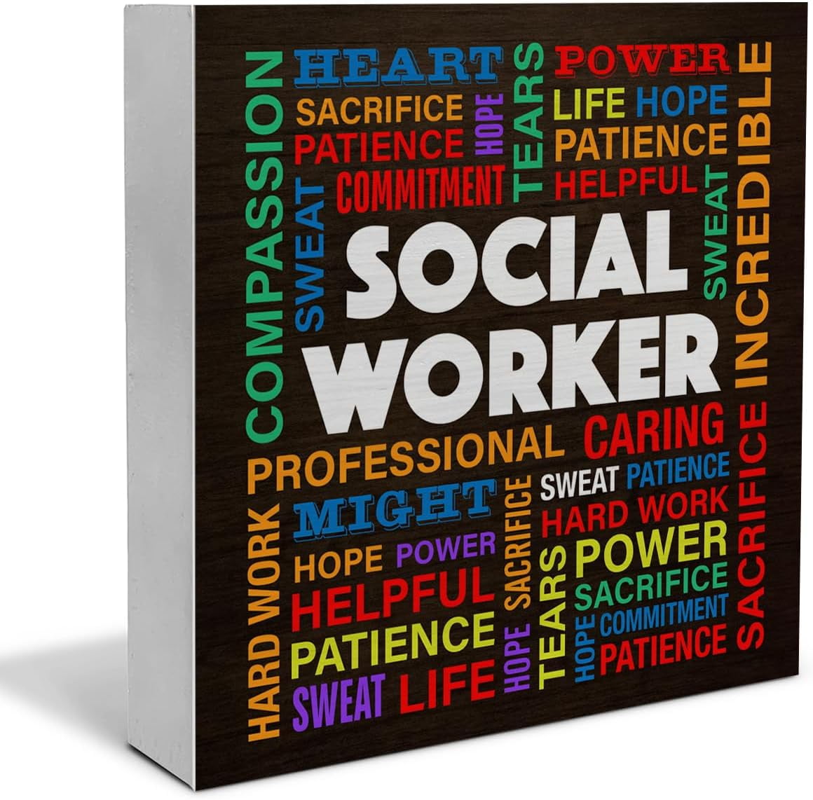 Social Worker Decor Social Worker Wooden Sign Social Worker Office ...