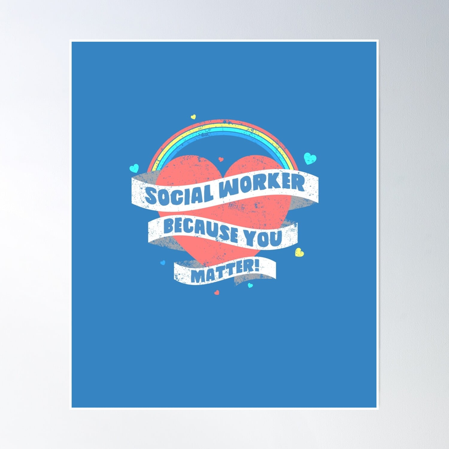 Social Worker Graphic Design For Women Because You Matter! Vintage ...