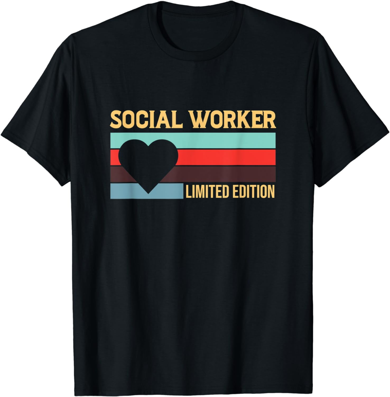 Social Worker Heart Flag Social Work Month Graphic T-Shirt - Walmart.com