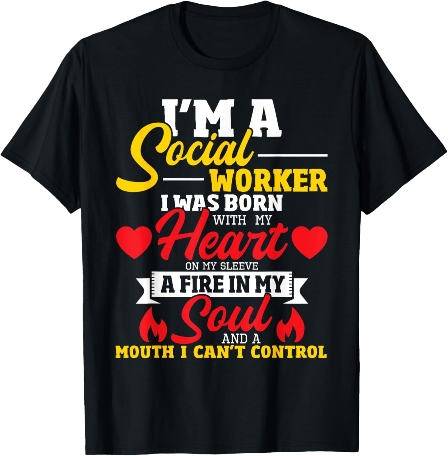 Social Worker Heart On My Sleeve - Caseworker Social Work T-Shirt ...