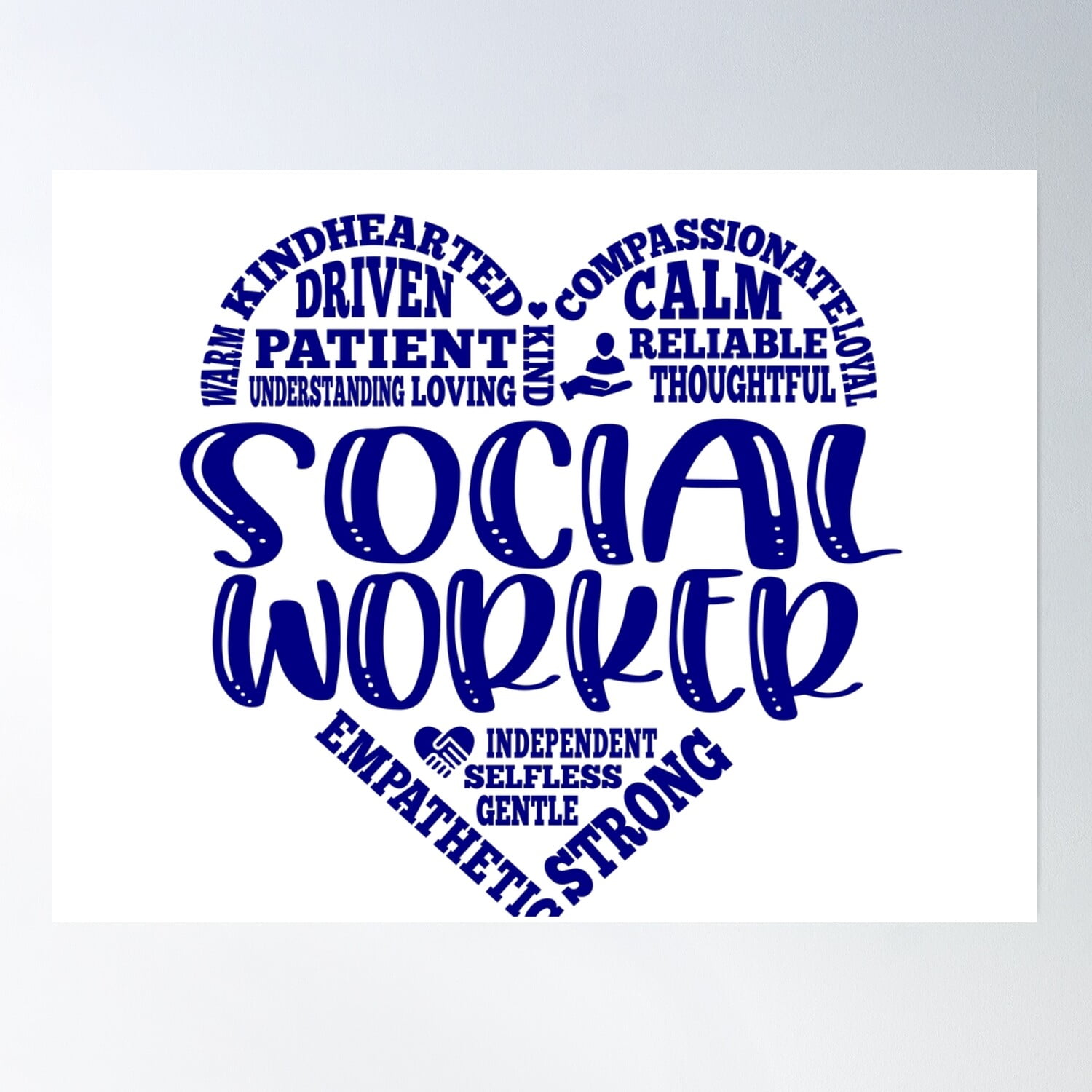 Social Worker Heart Subway Art, Caduceus, Social Work Word Cloud # ...