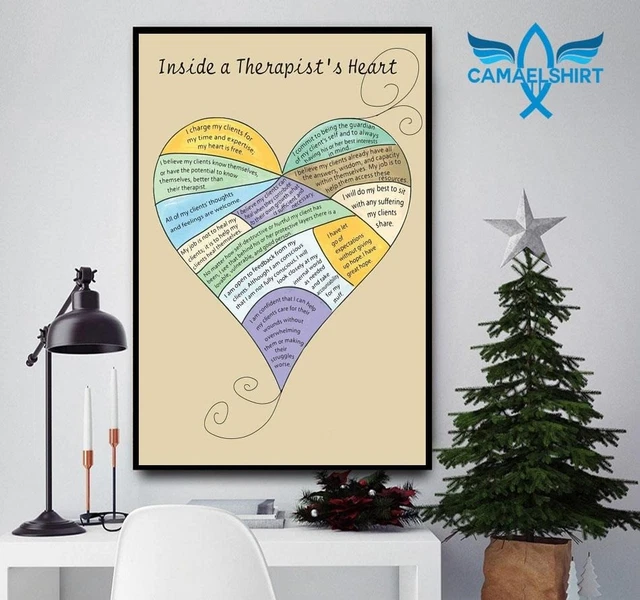 Social Worker Inside A Therapists Heart Poster NO FRAMED POSTER Home ...