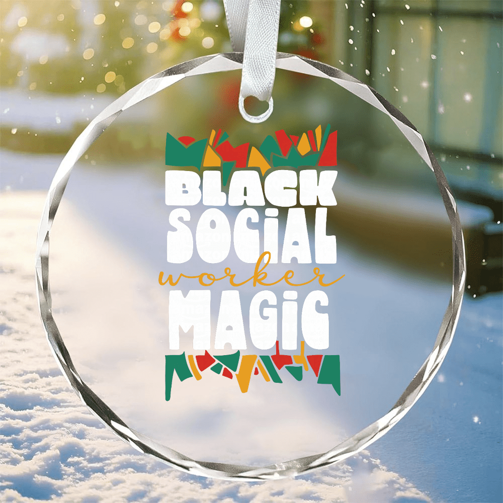 Social Worker Magic African American Work Us Usa Ornament Home ...