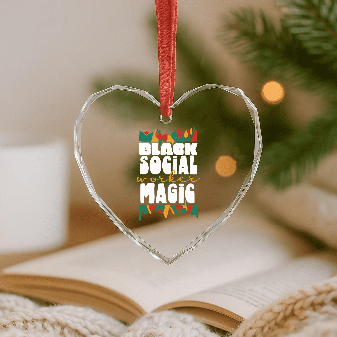 Social Worker Magic African American Work Us Usa Ornament Home ...