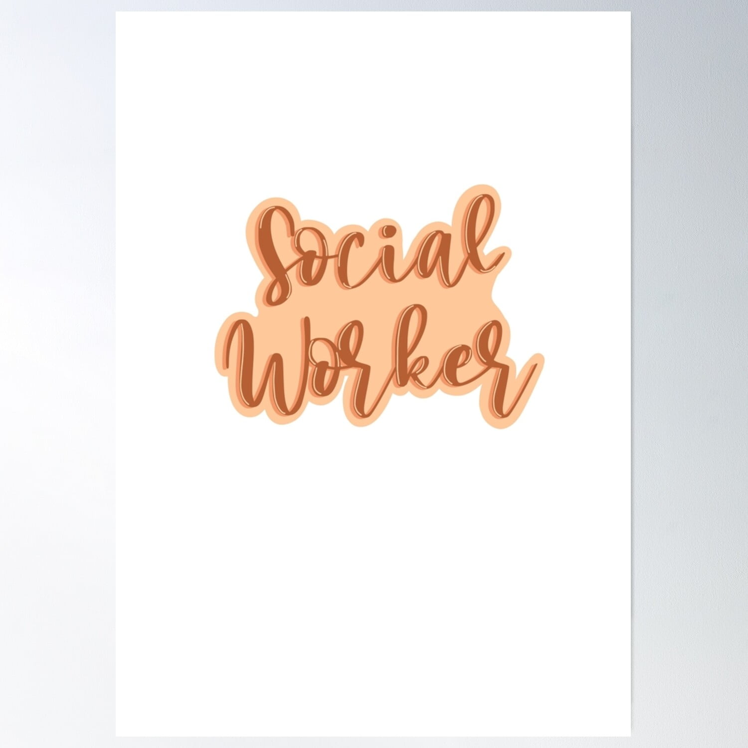 Social Worker Poster Wall Art, Modern Wall Decor, 8x12 UNFRAMED ...