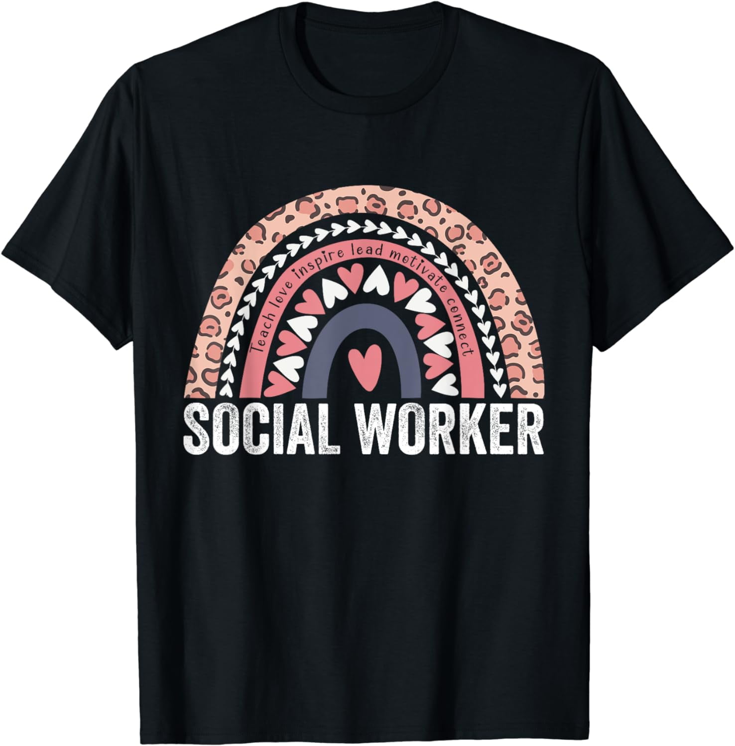 Social Worker Rainbow 2023 School Social Worker T-Shirt - Walmart.com