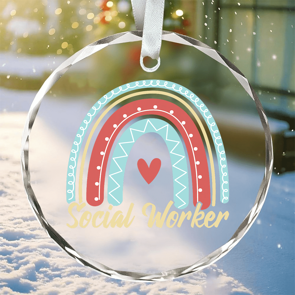 Social Worker Rainbow Community Servant Caseworker Lsw Ornament Home ...