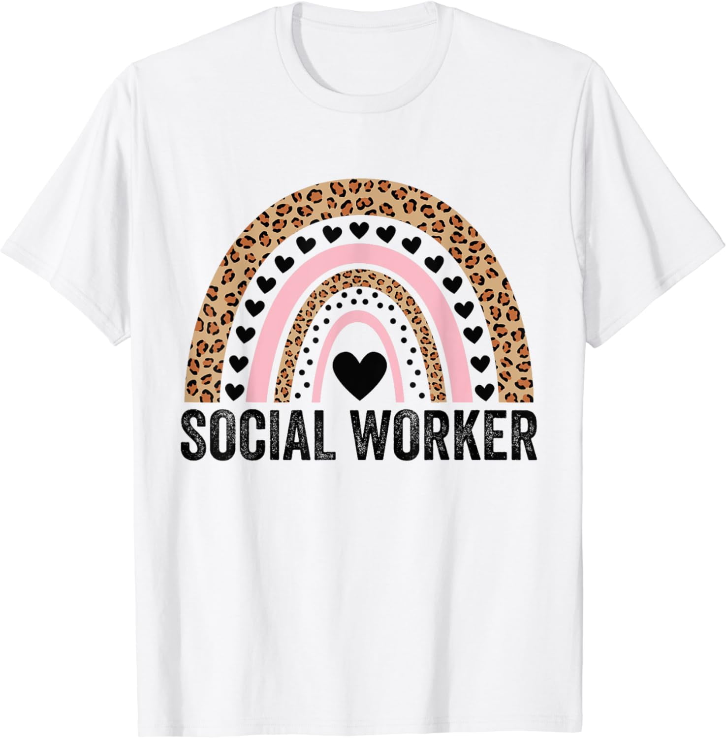 Social Worker School Social Worker Rainbow T-Shirt - Walmart.com