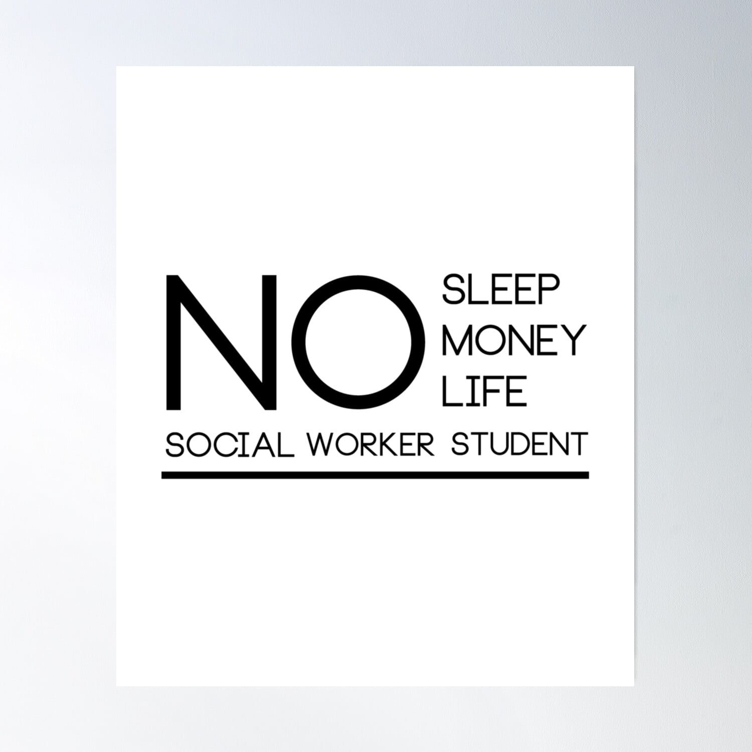 Social Worker Student Gifts For Graduation Social Worker Poster Wall ...