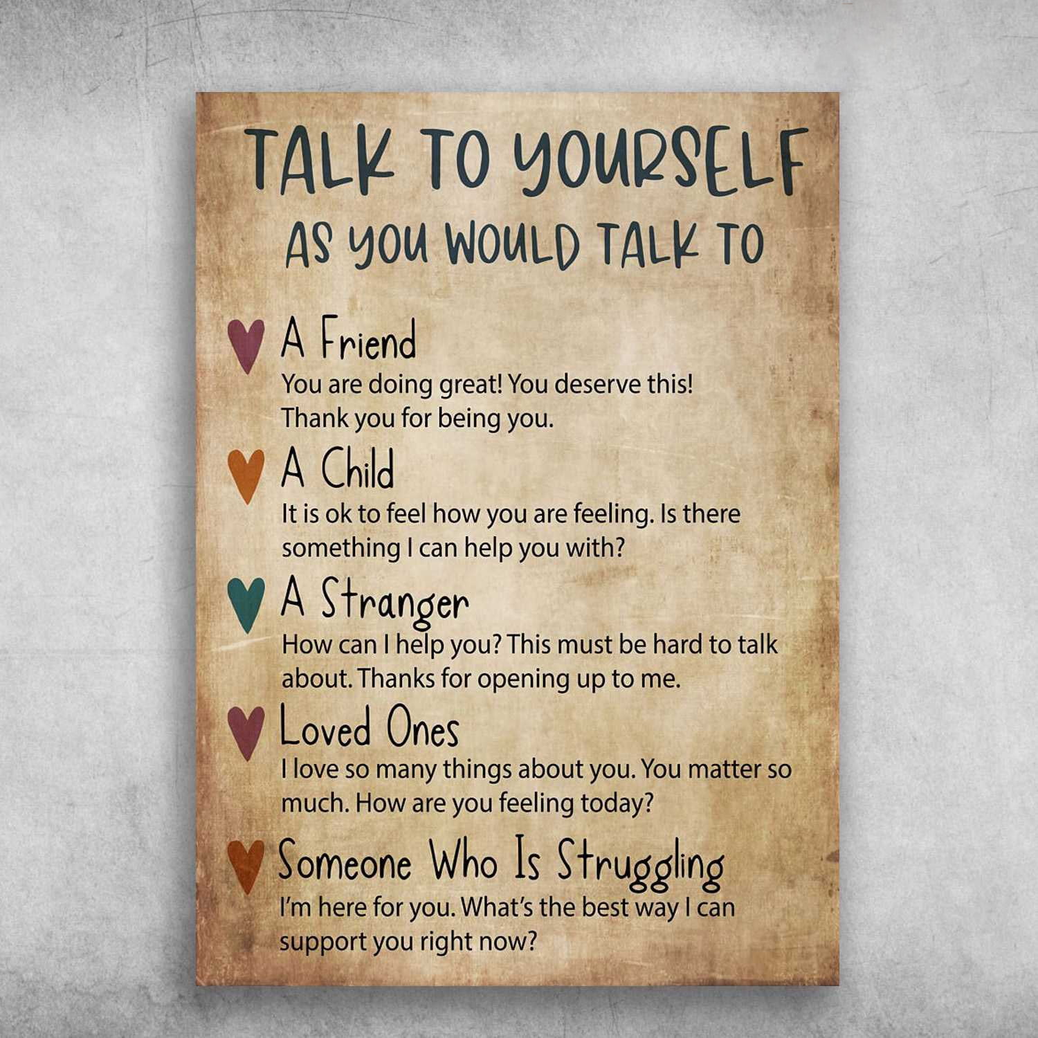 Social Worker - Talk To Yourself, As You Would Talk To A Friend, You ...
