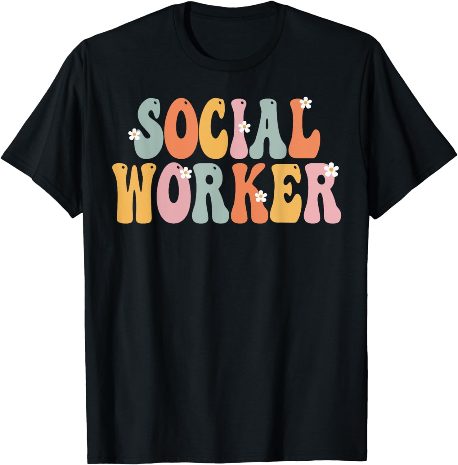 Social Worker Week Groovy Appreciation Day For Women Work T-Shirt ...