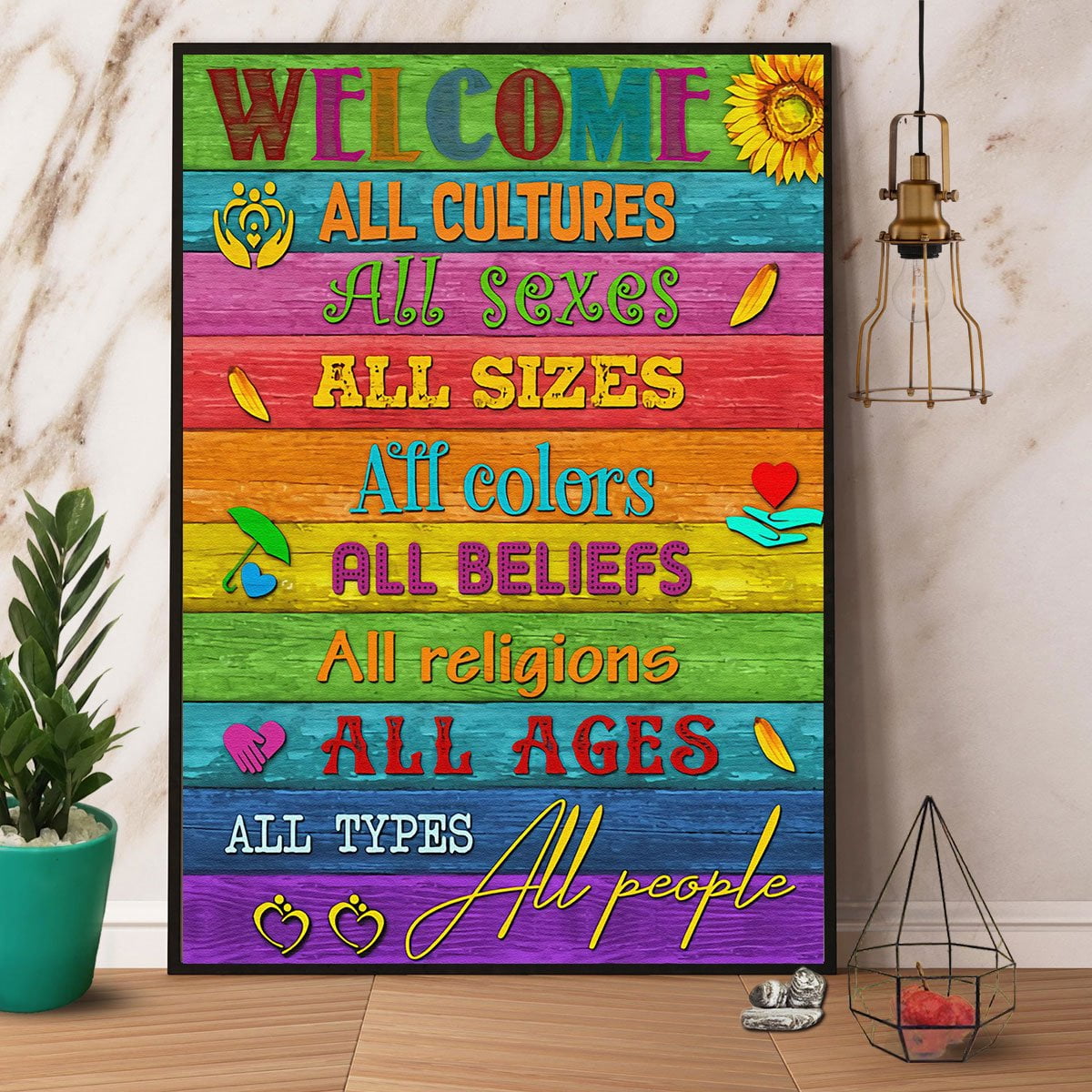 Social Worker Welcome All Cultures All Sizes Paper Poster No Frame ...