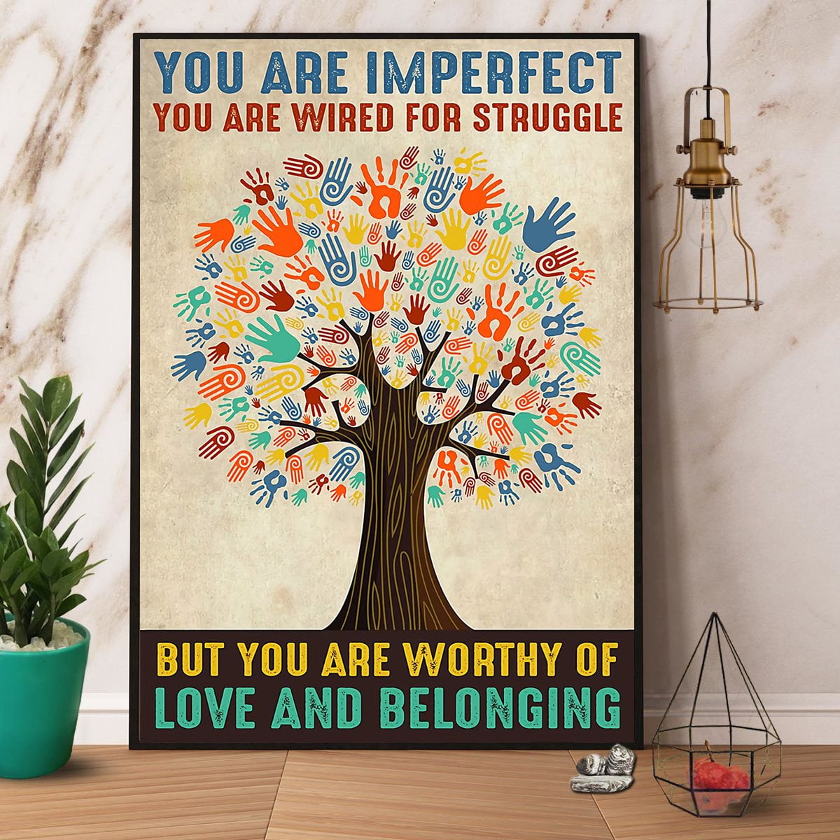 Social Worker You Are Worthy Of Love And Belonging Paper Poster No ...