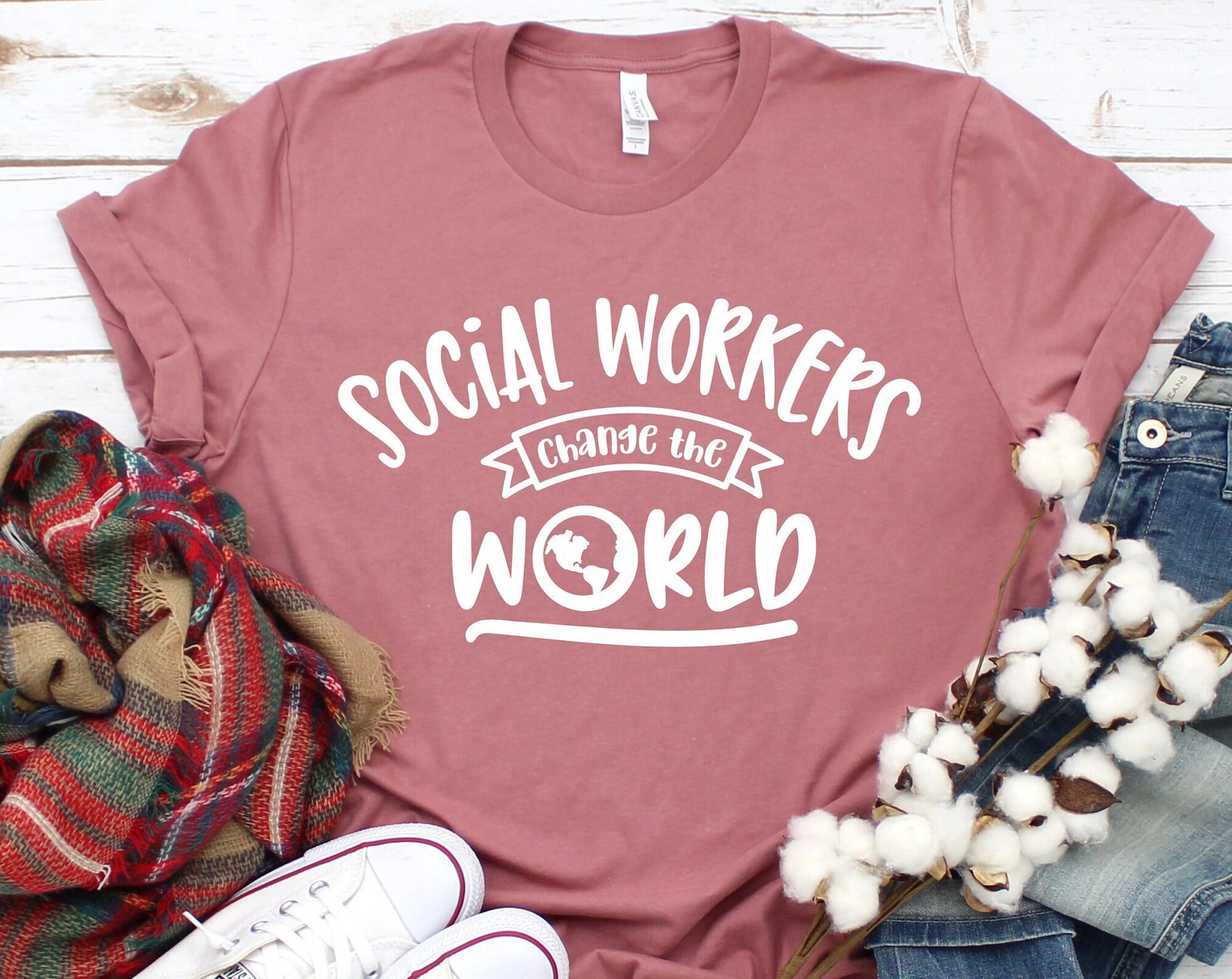 Social Workers Change the World Shirts Social Work Gift Social Worker ...