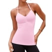 Sociala Women's Cotton Tank Tops with Built-in Shelf Bra Adjustable ...
