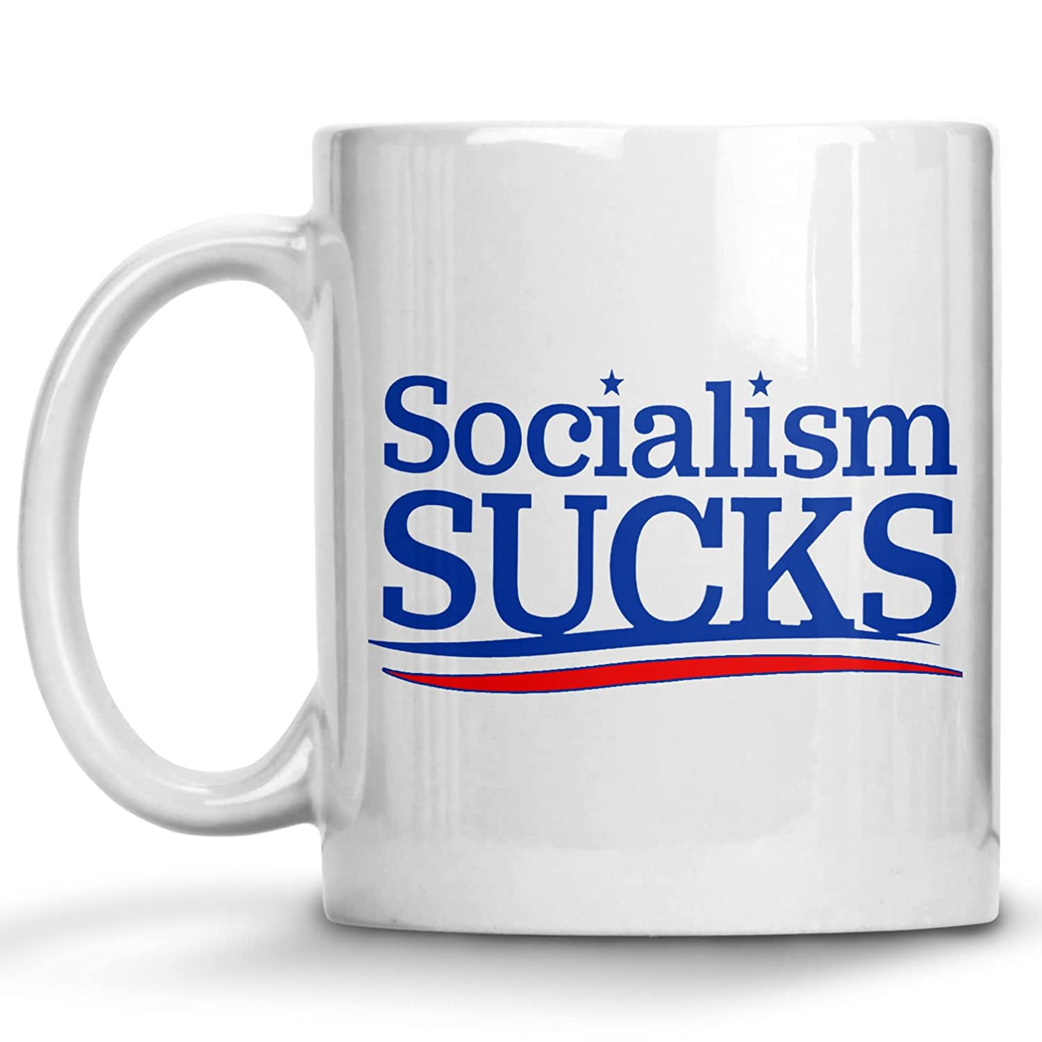 Socialism Sucks Mug, Novelty Gift Idea For Anti Socialists Pro ...