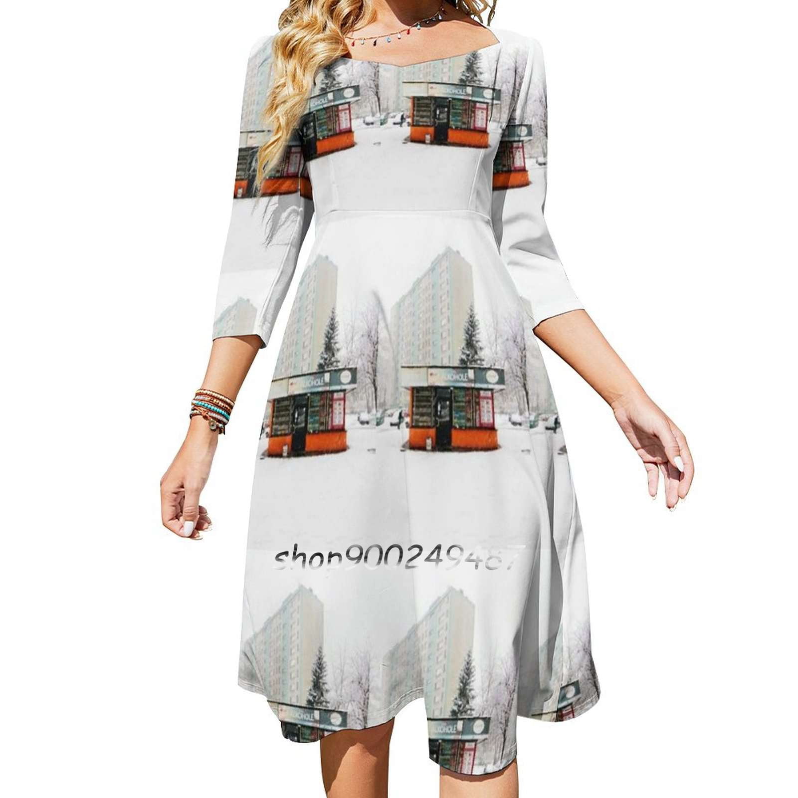 Socialist Modernism Evening Party Dresses Midi Sexy Dress Female Sweet ...