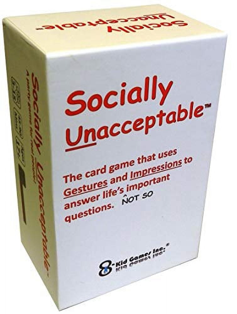 Socially Unacceptable - NEW Card Game - Interactive and Different ...
