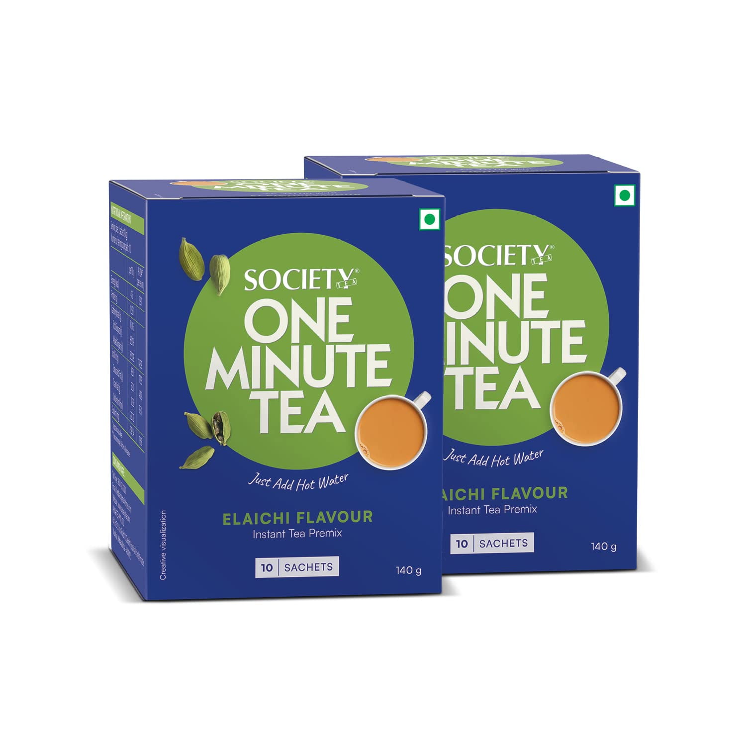 Society One Minute Tea Elaichi Flavor Instant Tea Premix 14gm X 20 ...