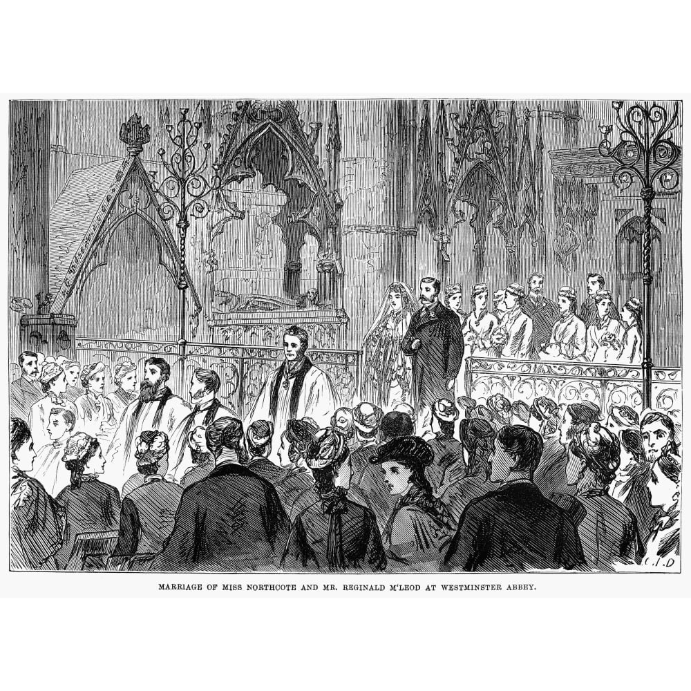 Society Wedding 1877. Nthe Marriage Of Lady Cecilia Northcote And Mr ...