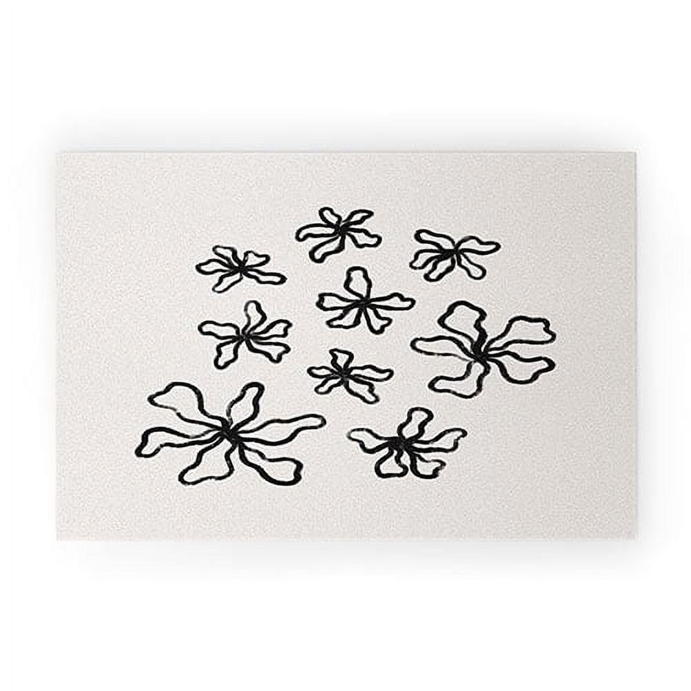 Society6 Alisa Galitsyna Dancing Flowers Large Looped Vinyl 24" x 36 ...