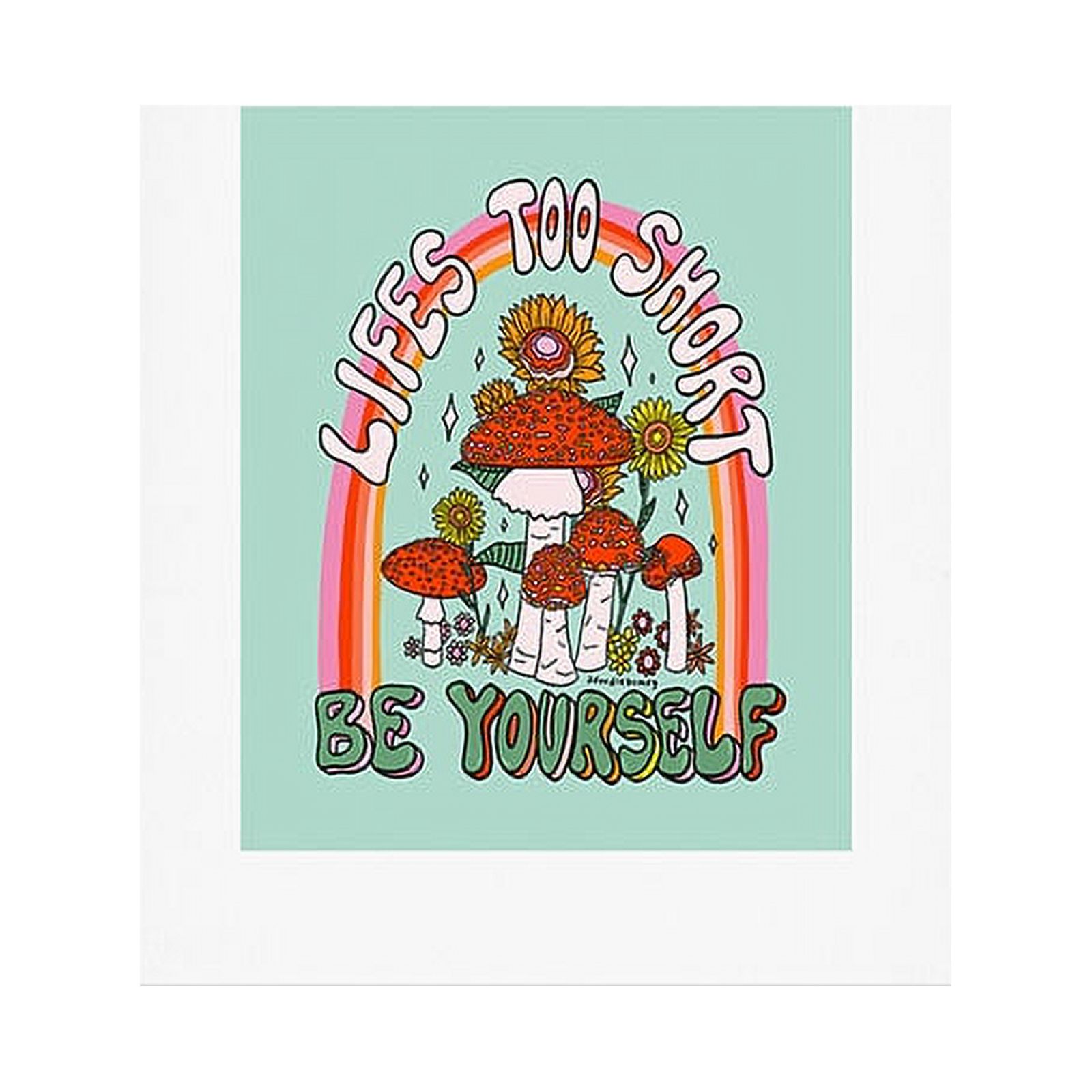 Society6 Doodle By Meg Lifes Too Short 8" x 10" Art Print and Hanger ...