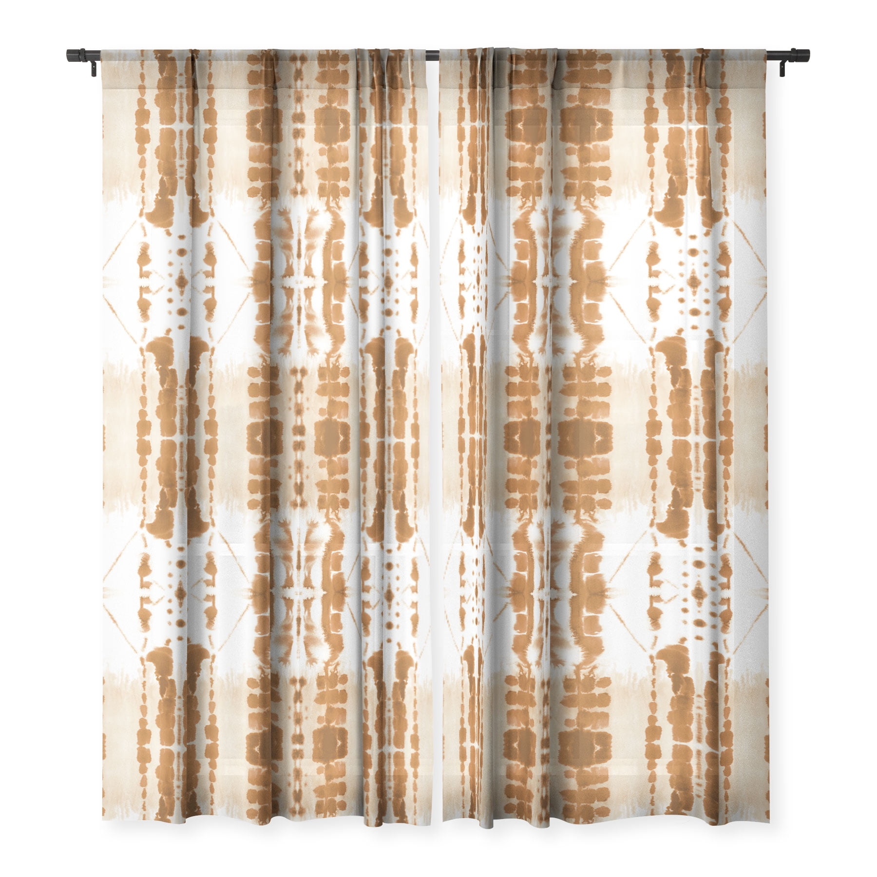 Society6 Jacqueline Maldonado Paradigm Rust Single Panel Sheer Window ...