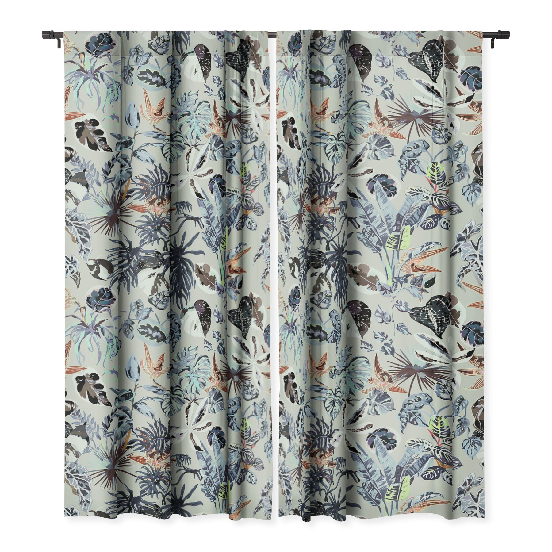 Society6 Marta Barragan Camarasa Modern blue jungle Single Panel Room ...