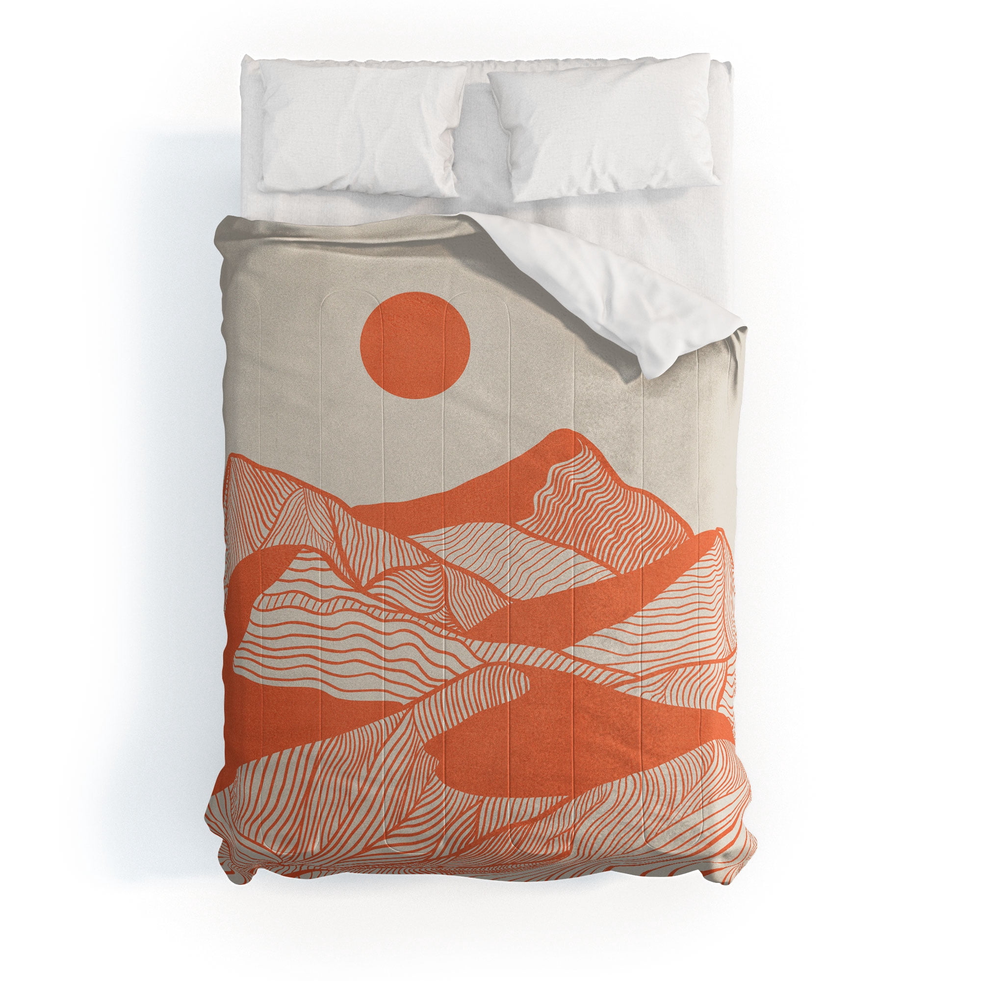 Society6 Viviana Gonzalez Vintage Mountains Line Art Comforter Cotton ...
