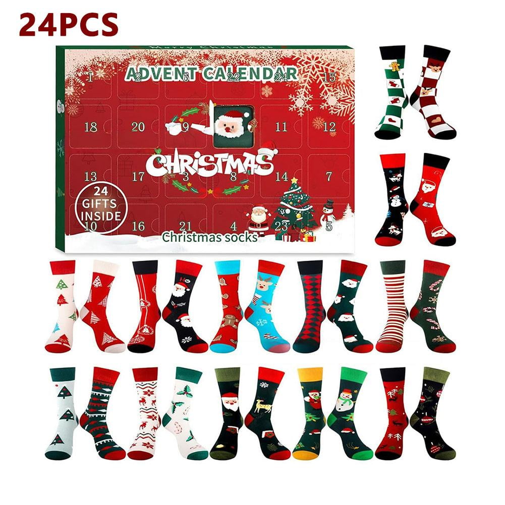 Sock Advent Calendar2025, Christmas Advent Calendar 2025 24-day Sock ...