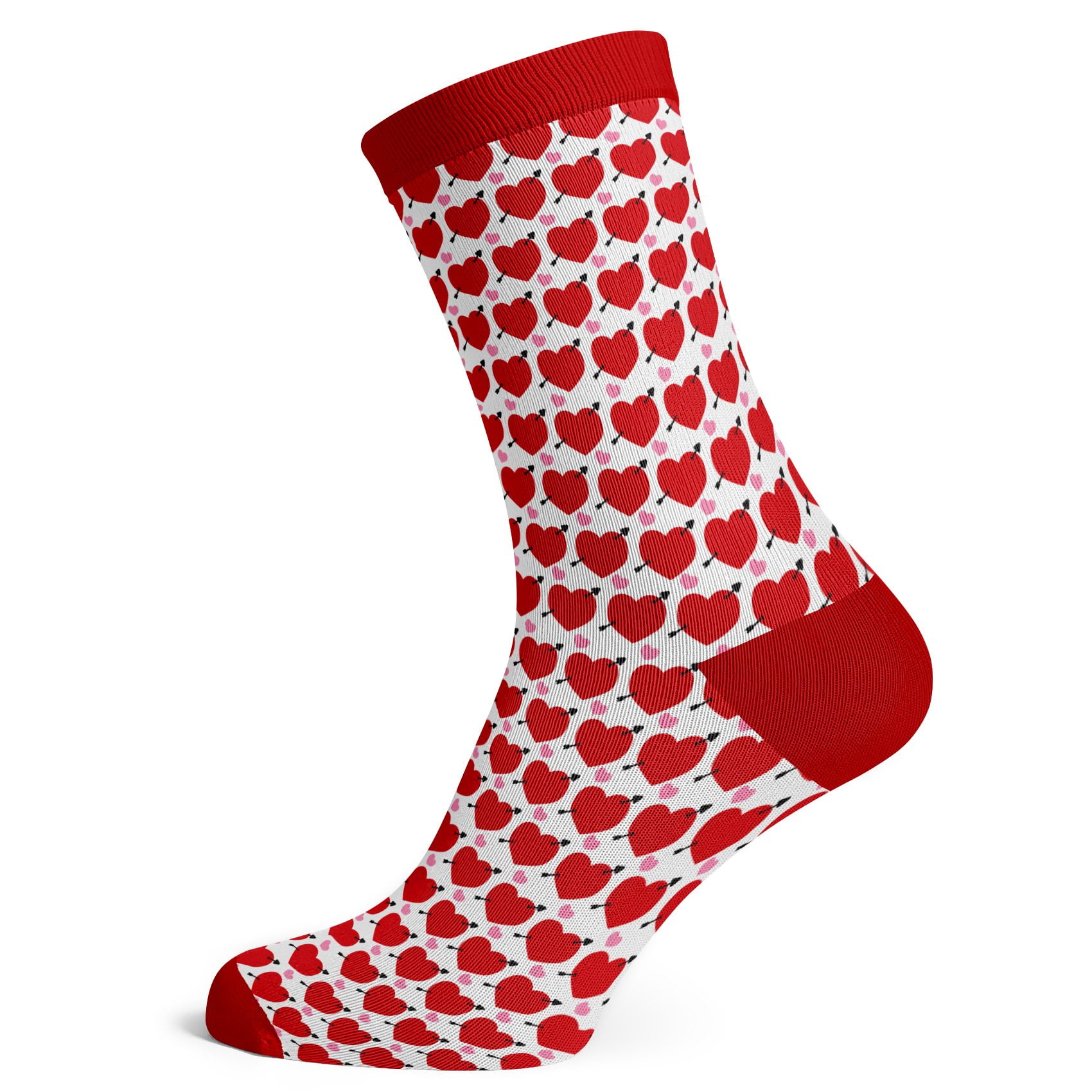Sock Atomica Unisex Cotton Blend Socks - Hearts on Parade Size: BIG ...