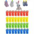 Sock Clips 32 Pack, Laundry Sock Holders for Washing Machine & Dryer ...