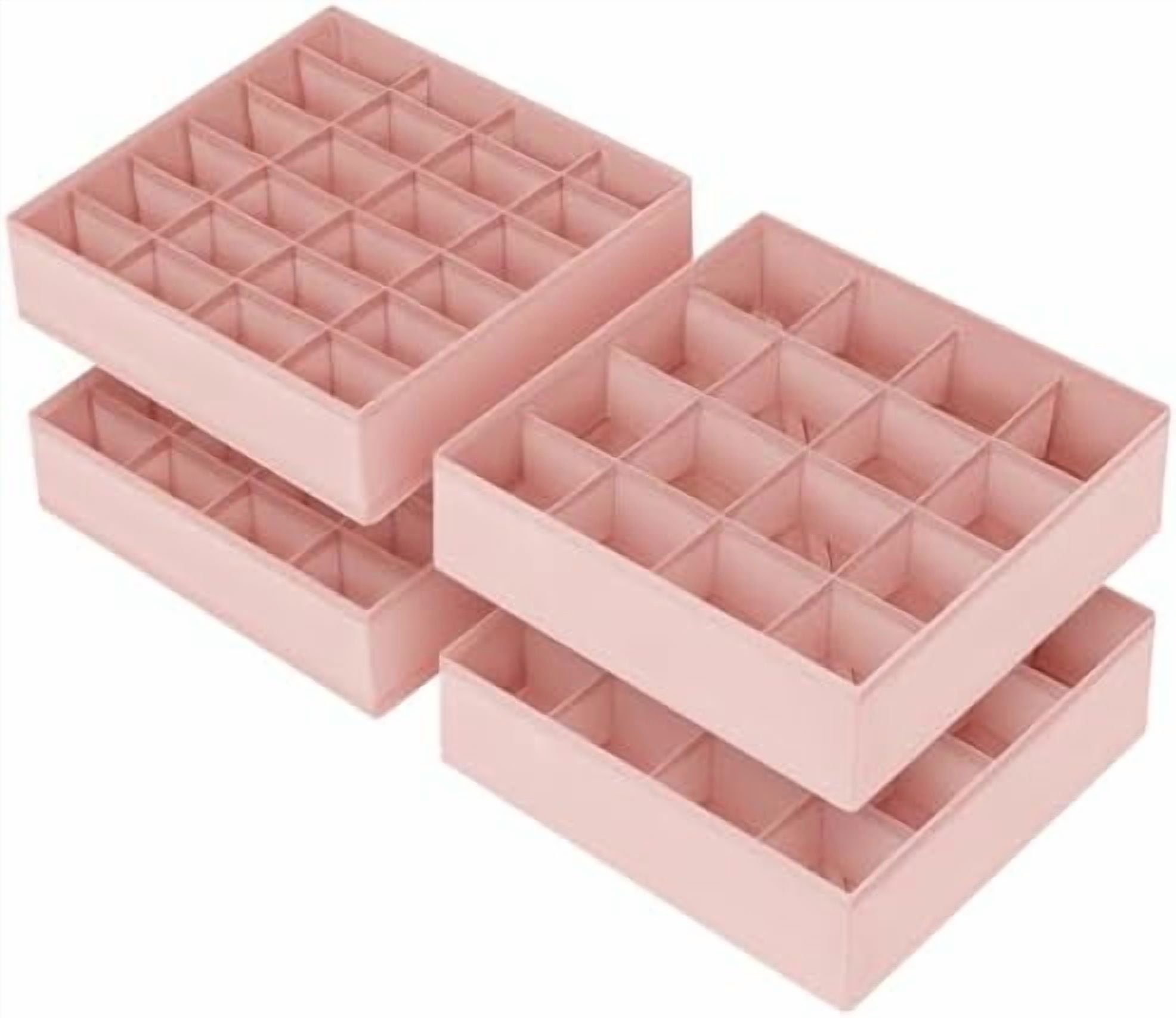 Sock Drawer Organizer Divider 4 Packs Underwear Organizer, 2 x 24 Cell ...