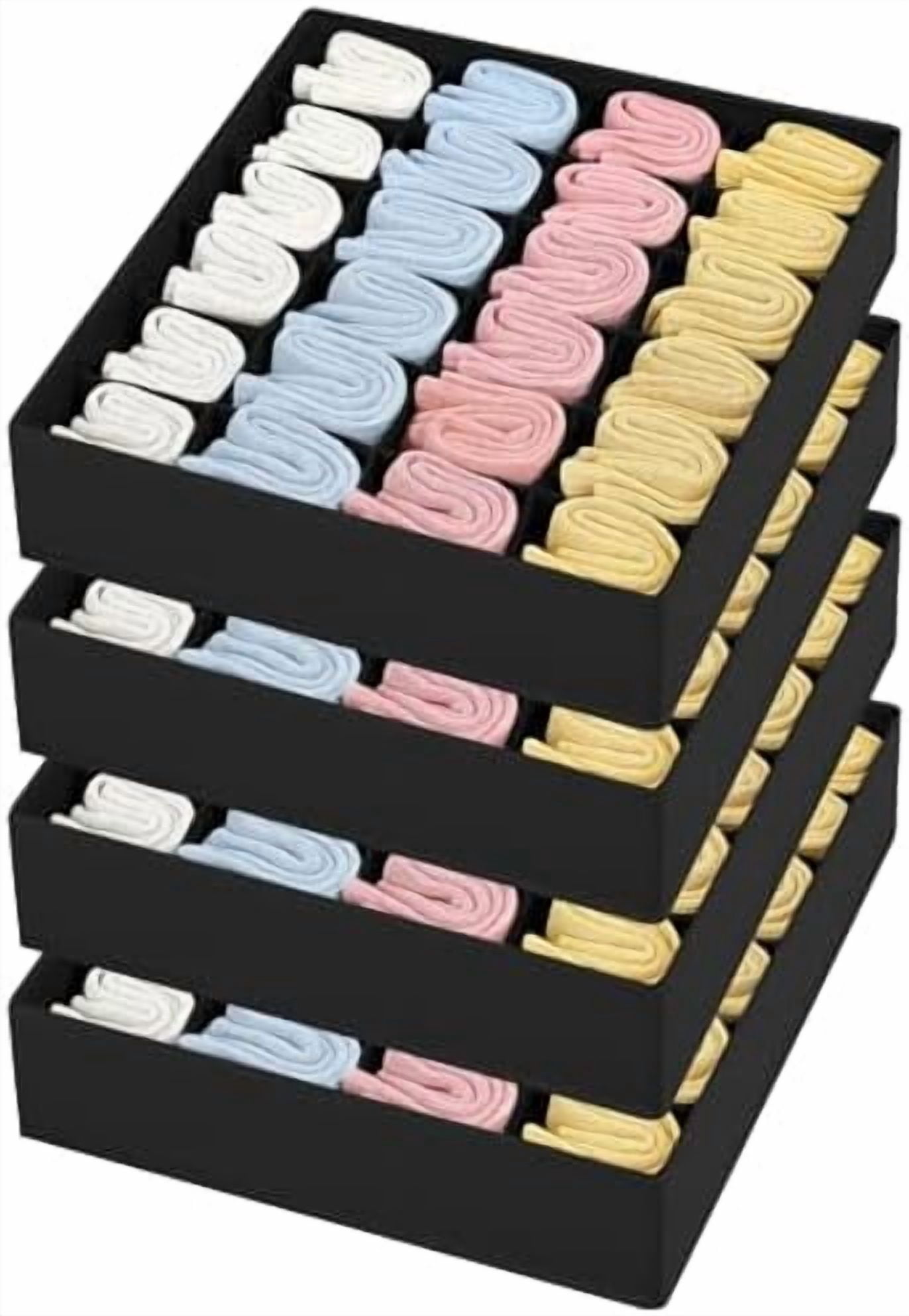 Sock Drawer Organizer Divider Underwear Organizer 24-cell Fabric ...