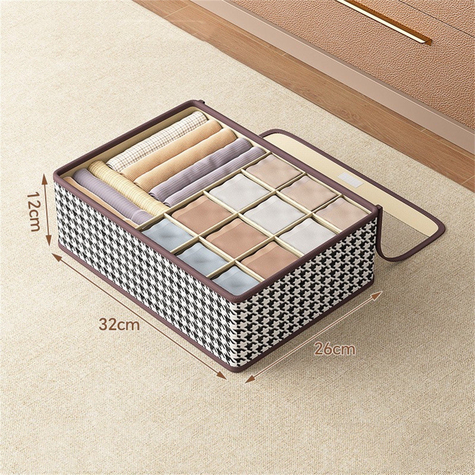 Sock Drawer Organizer Divider Underwear Organizer,Cell Closet ...