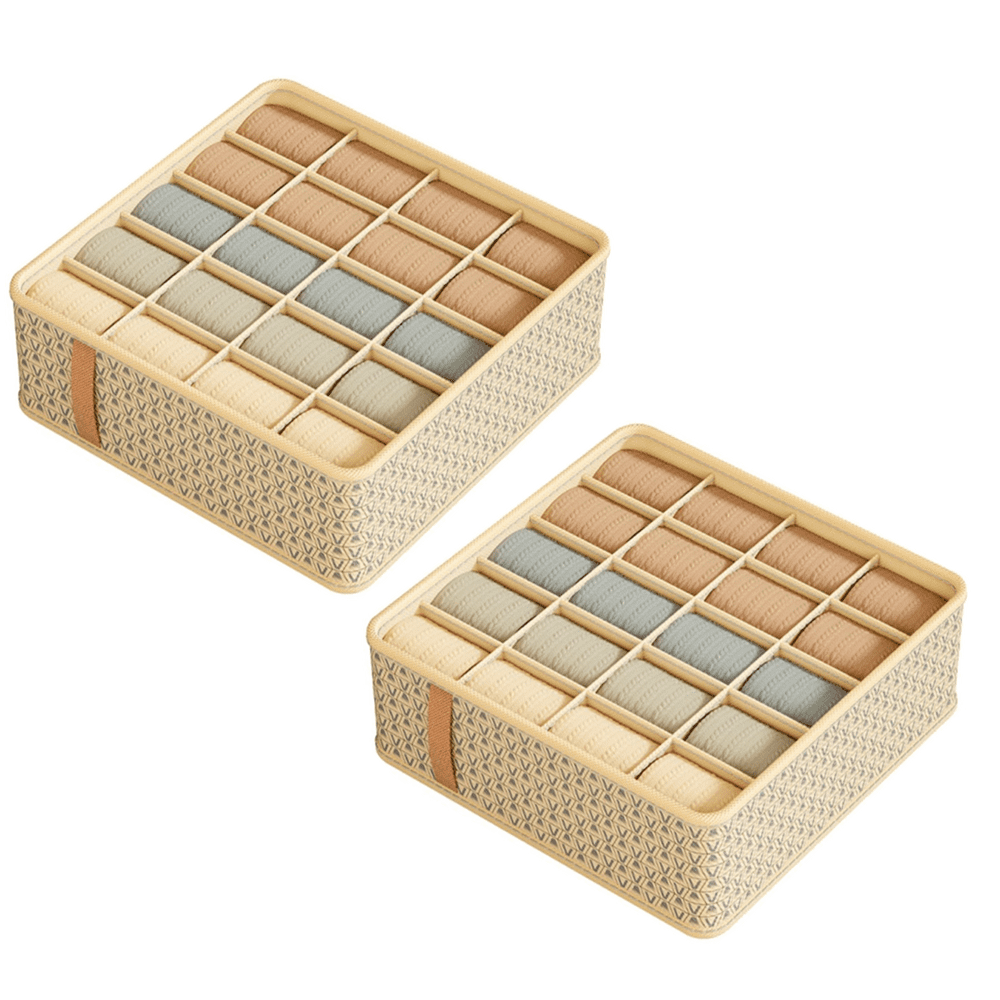 Sock Drawer Organizer Dividers, Underwear Organizer for Drawer with 20 ...