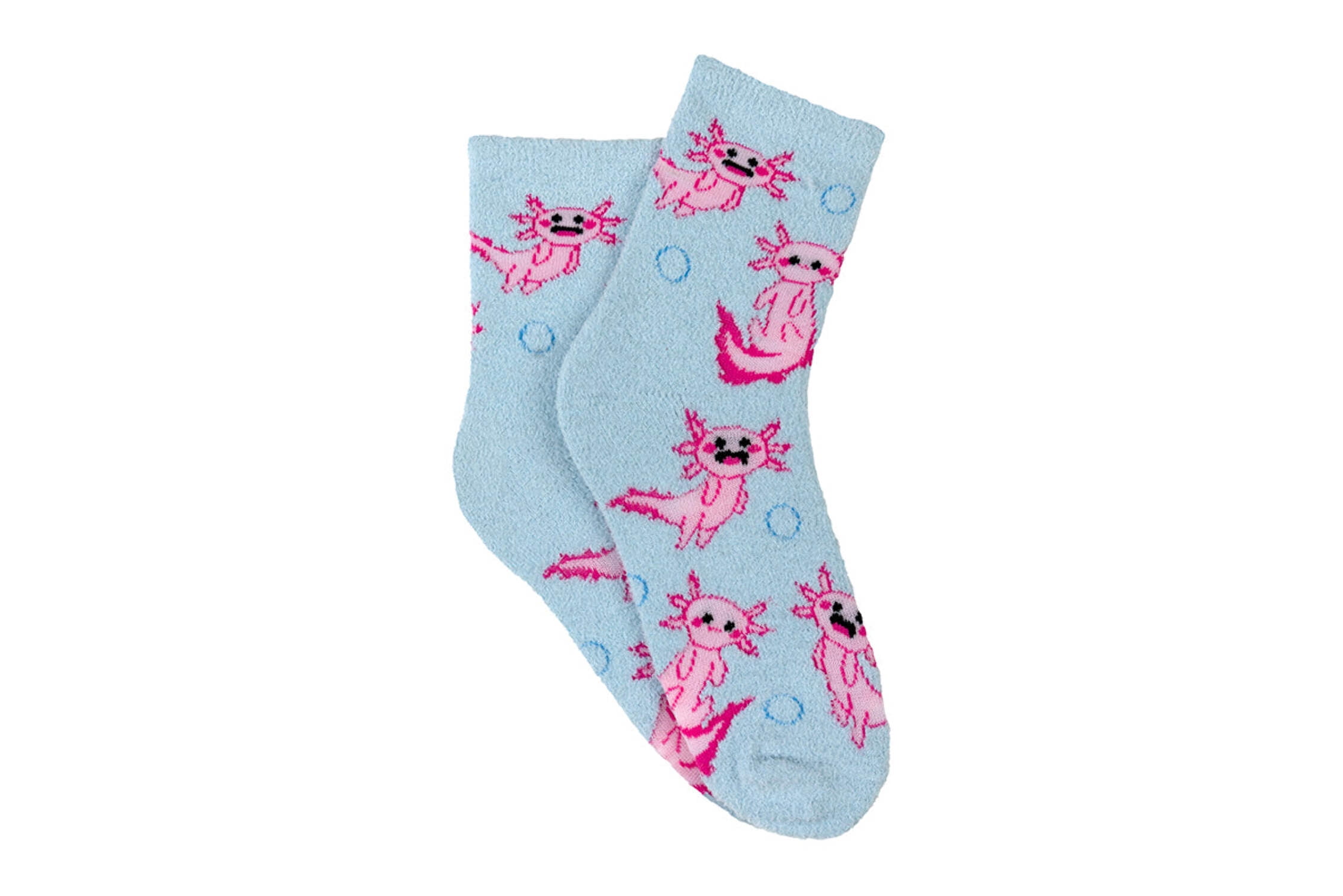 Sock House Co. Axolotl Cozy Crew Sock - Walmart.com