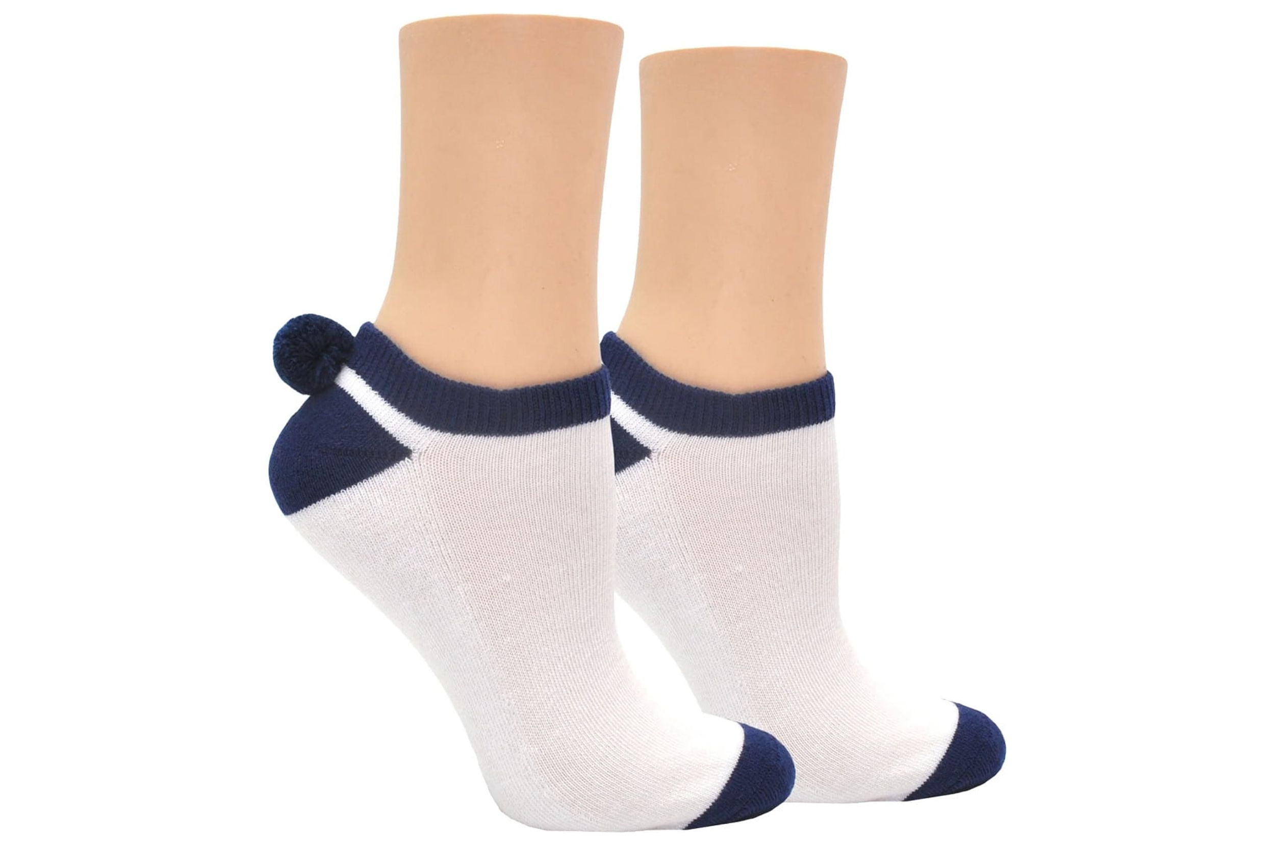 Sock House Co. Ladies Athletic Pom Pom Lowcut Sock - Walmart.com