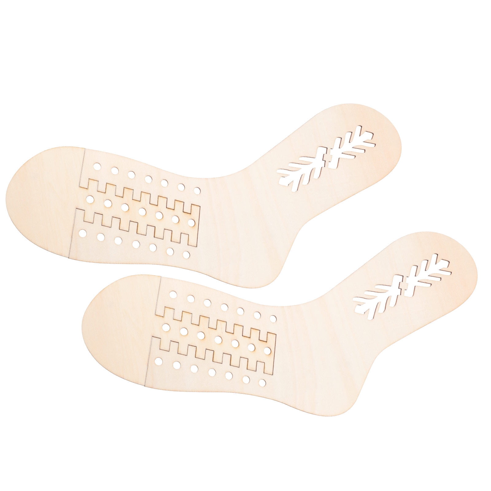 Raindrops Sock Forms For Knitting Wooden Brown Craft Enthusiasts 1 Pair ...