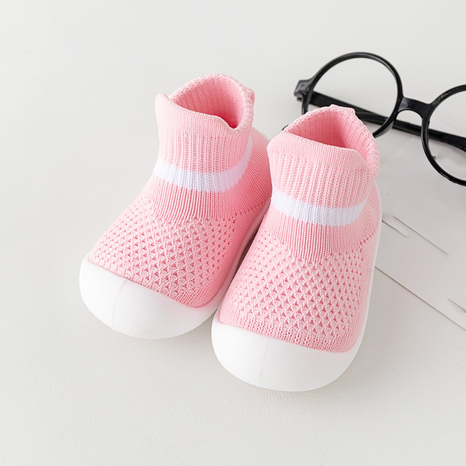 Sock Shoes Baby Walking Shoes Soft Rubber Sole Non- Cotton Baby Shoes ...
