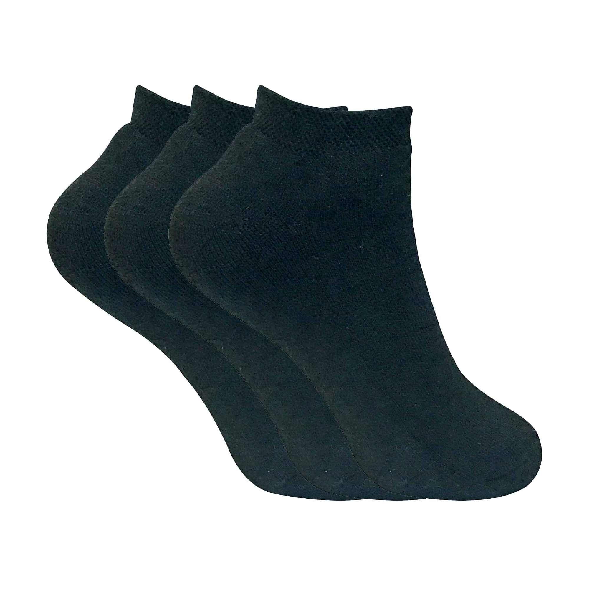 Sock Snob - 3 Pairs Ladies Cushioned Coloured Low Cut Ankle Thermal ...