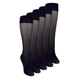 Sock Snob - 5 Pack Women's Knee High Pop Socks 15 Denier Sheer ...