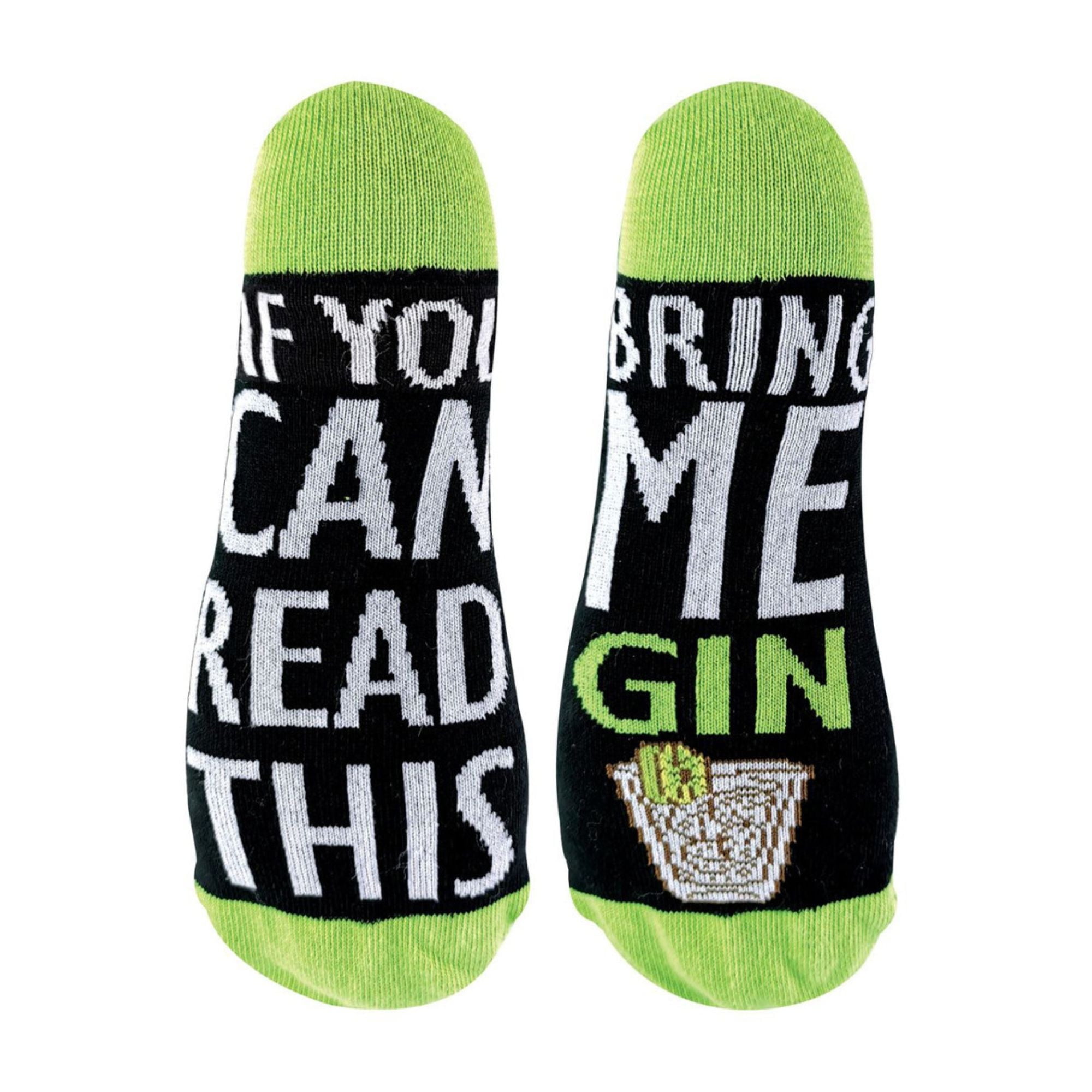 Sock Snob - If You Can Read This Socks Bring Me - Wine Beer Gin Tea ...
