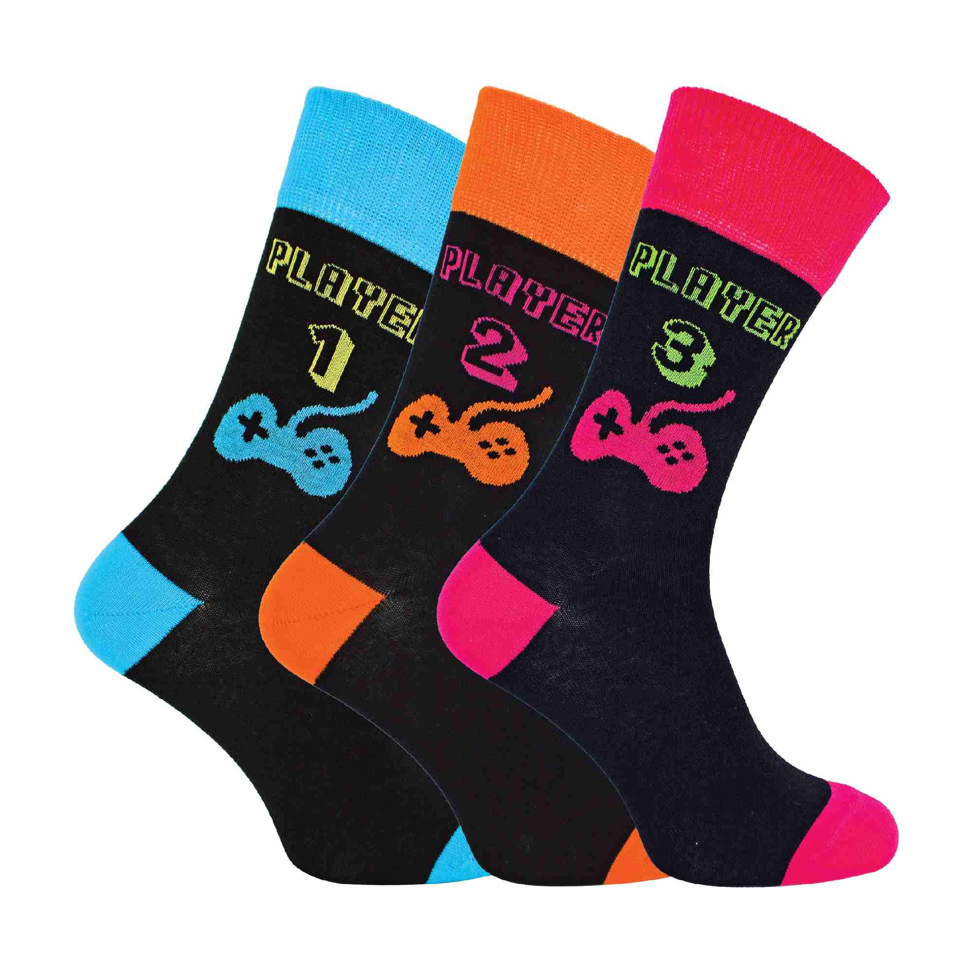 Sock Snob - Mens 3 Pack Retro Gaming Funky Novelty Video Game Socks ...