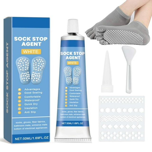 Sock Stop,Iron On Grips For Socks,Sock Stop Non Slip Glue Clear,Sock ...