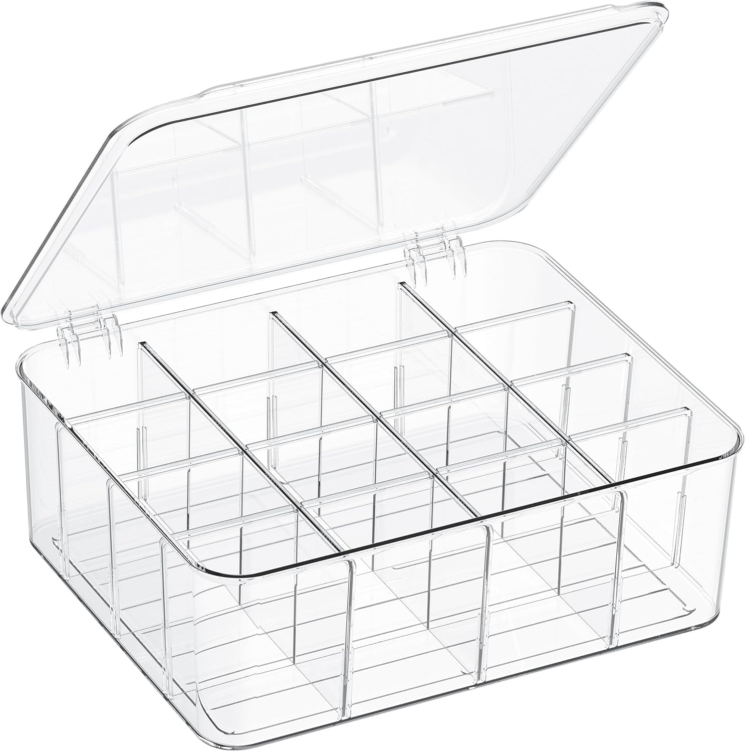 Sock Underwear Organizer, 16 Compartment Adjustable Dividers Bras Socks ...